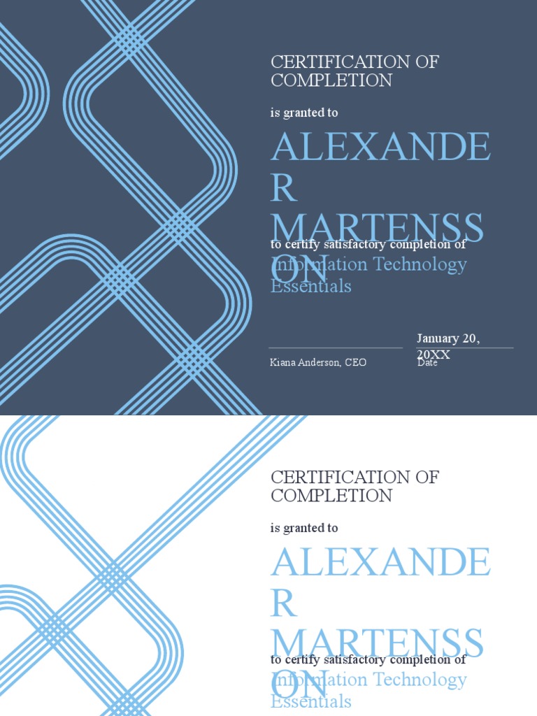 Ribbon Certificate of Completion | PDF