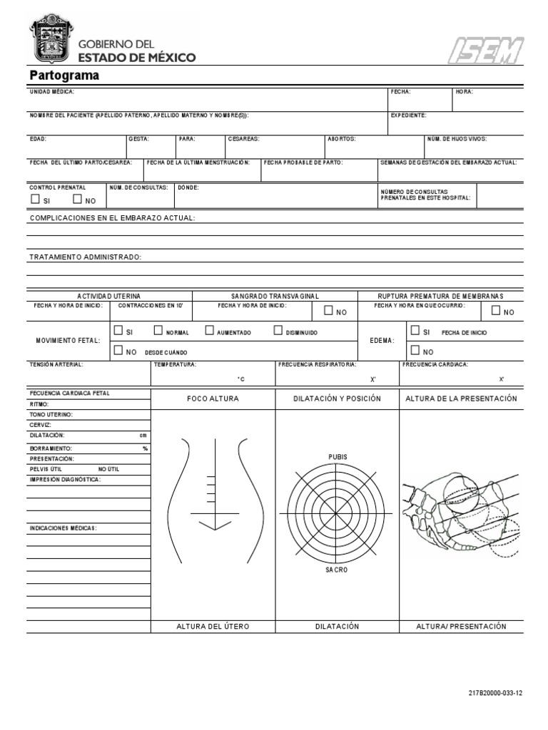 Partograma | PDF | El embarazo | Parto