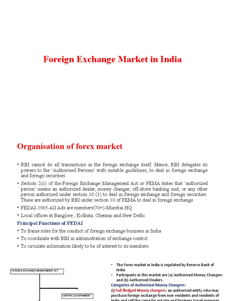 Structure of India's Forex Market | PDF | Foreign Exchange Market ...