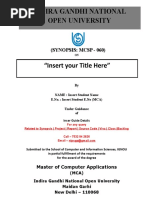 Synopsis Front Page | PDF