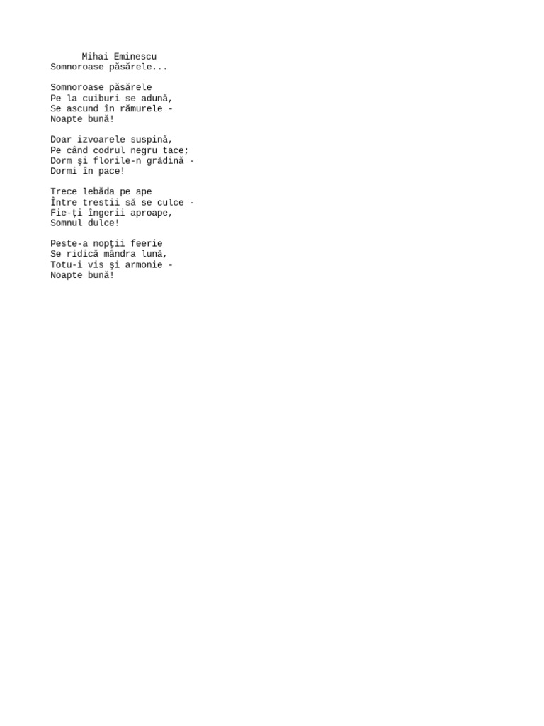 Somnoroase Pasarele | PDF