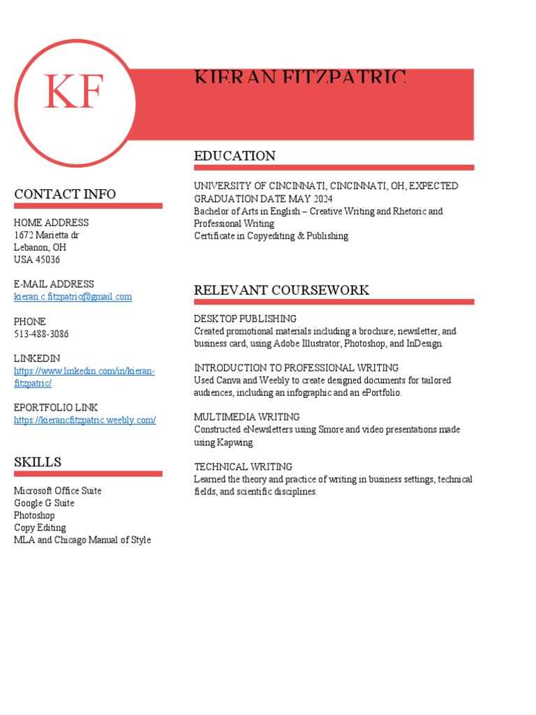 Resume Revision | PDF