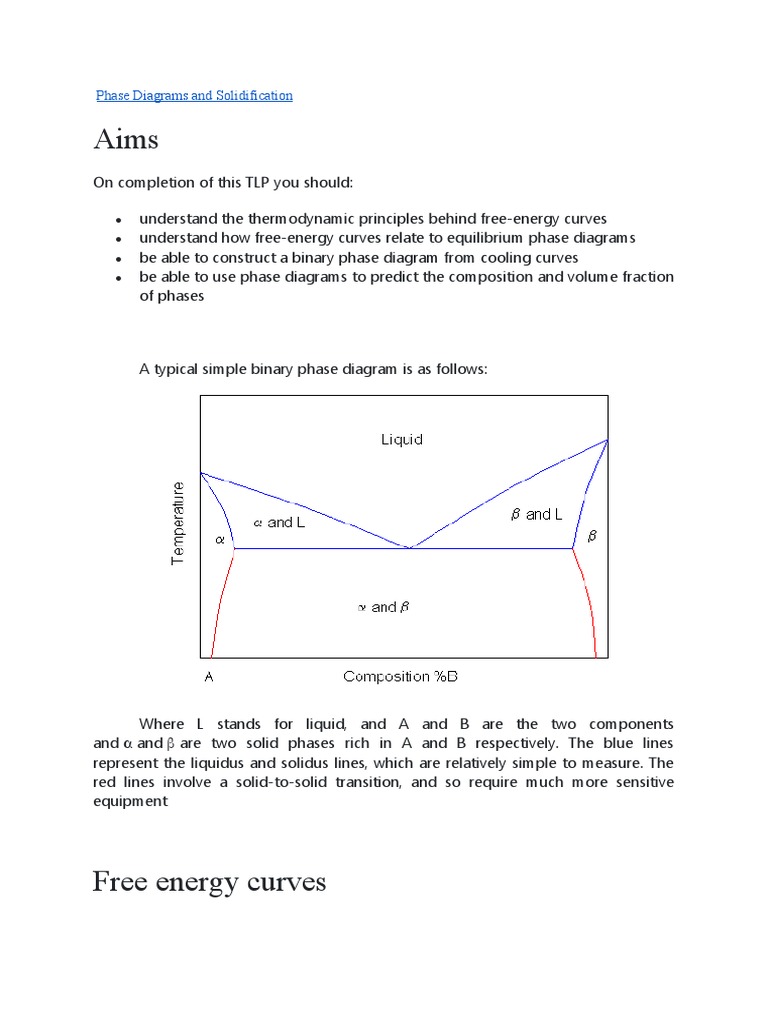 Phase Diagrams and Solidification | PDF | Phase Diagram | Phase (Matter)