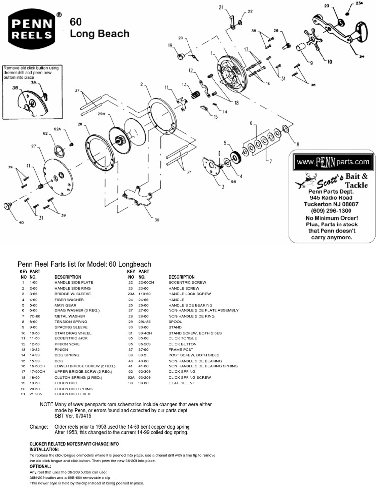 Penn Long Beach 60 Reel | PDF