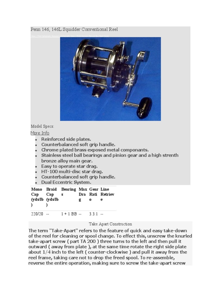 Penn Squidder 146 | PDF