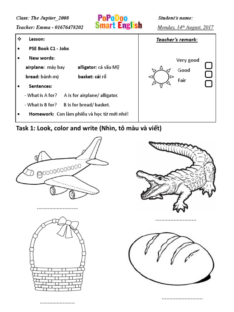 Worksheet For Kids | PDF