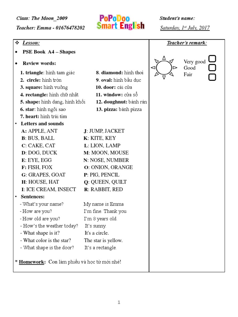 Worksheet For 7-8 Year-Pld Kids | PDF
