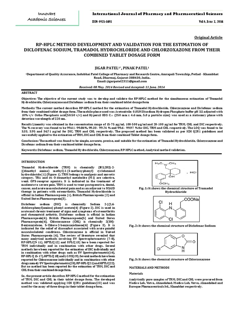 RP-HPLC METHOD DEVELOPMENT AND VALIDATION FOR THE ESTIMATION OF ...