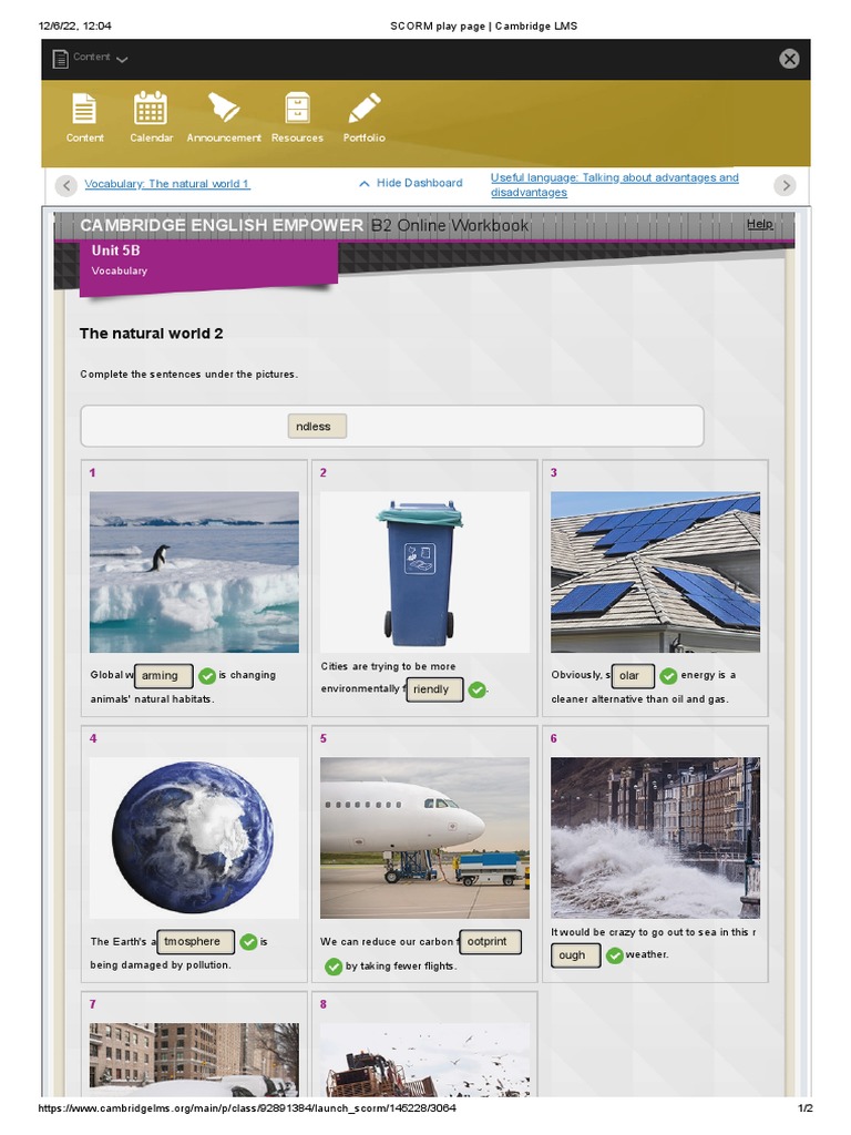 B2 - 5B - Vocabulary The Natural World 2 | PDF | Earth Phenomena ...