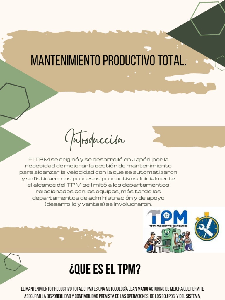 Presentacion TPM | Descargar gratis PDF | Business | Economias