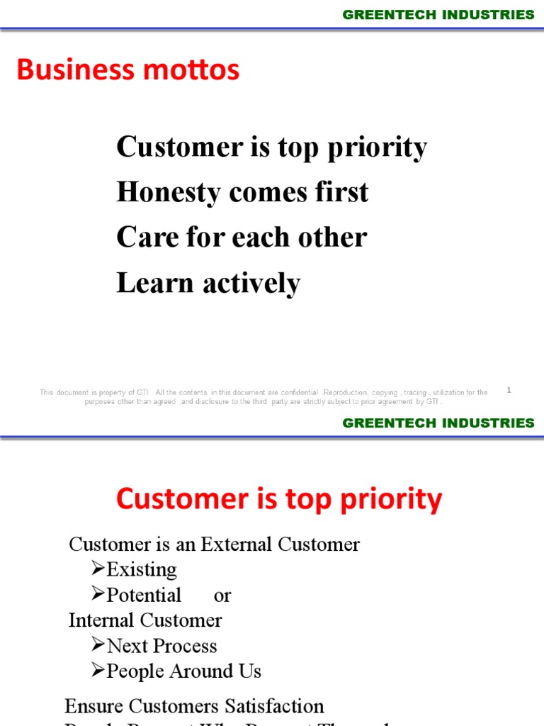 Business Mottos | PDF