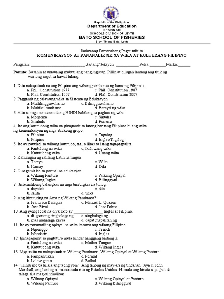 2nd Exam Final | PDF