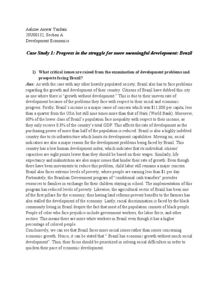 DE Case Study 1 | PDF | Economic Growth | Economics