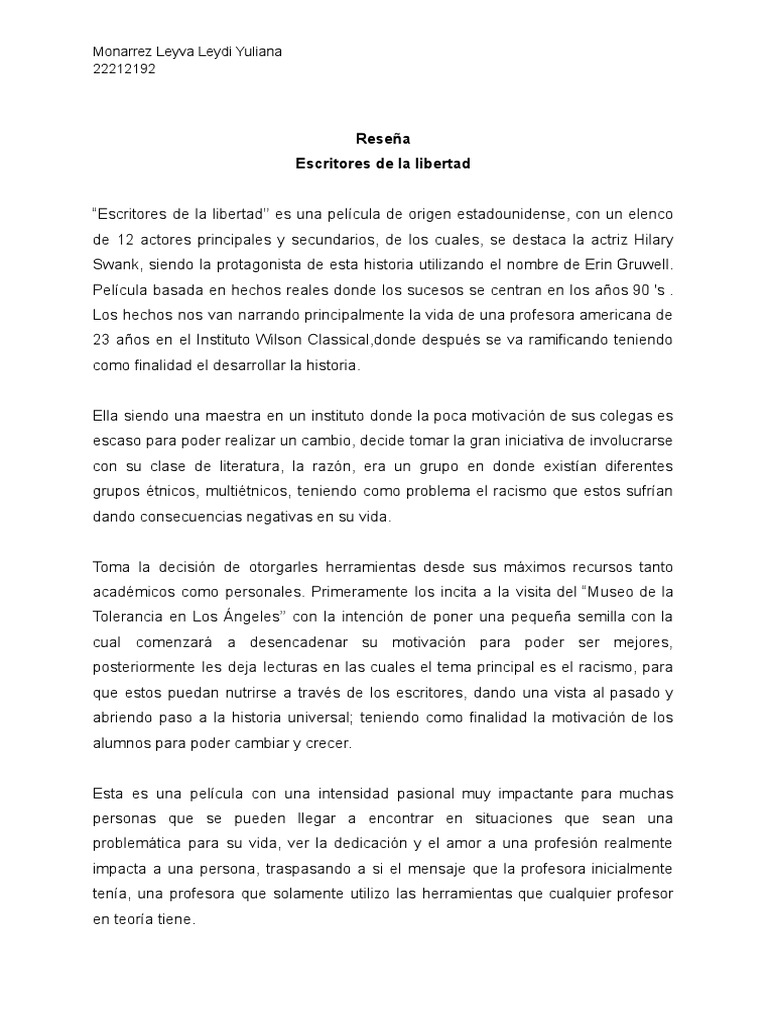 Reseña y Ensayo - Escritores de La Libertad | PDF