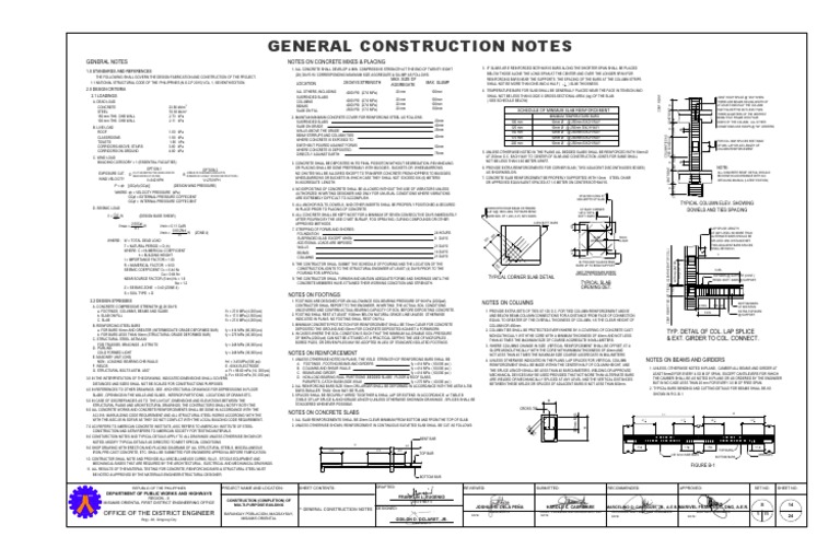 General Construction Notes | PDF | Deep Foundation | Concrete