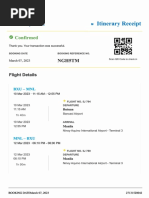 Cebu Pacific Flight Itinerary Sample | PDF | Aviation | Business