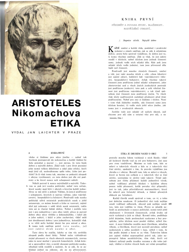Nikomachova - Etikaarist Etika N 1 KN | PDF