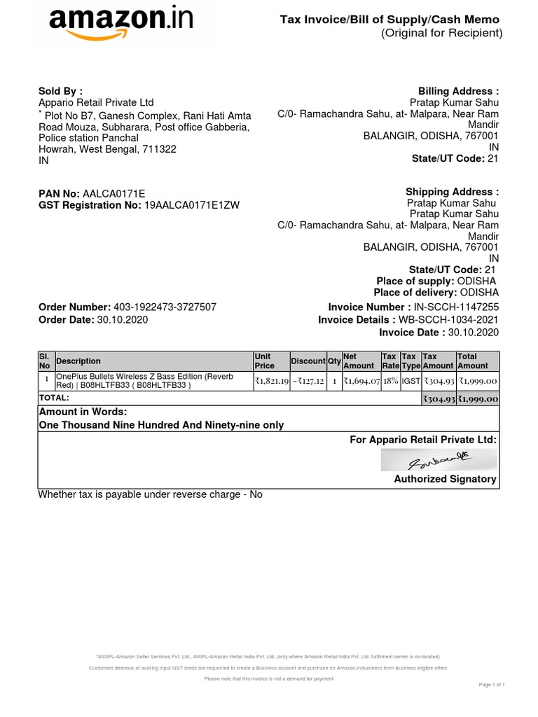 Invoice | PDF | Invoice | Money