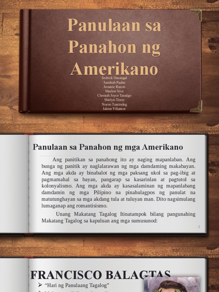 Panulaan Sa Panahon NG Amerikano | PDF