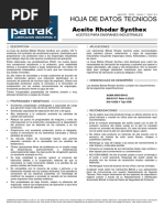 METATRON 57 Spanish | PDF | Lubricante | Rodamiento (Mecánico)