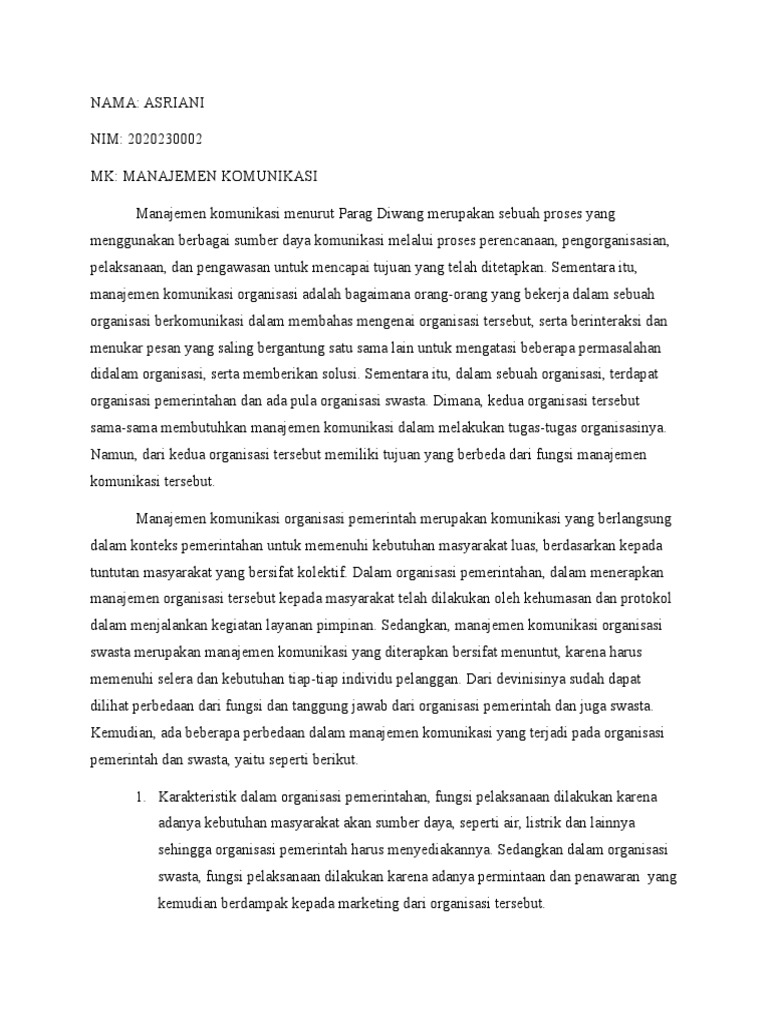 Manajemen Kom | PDF | Politik | Ilmu Sosial