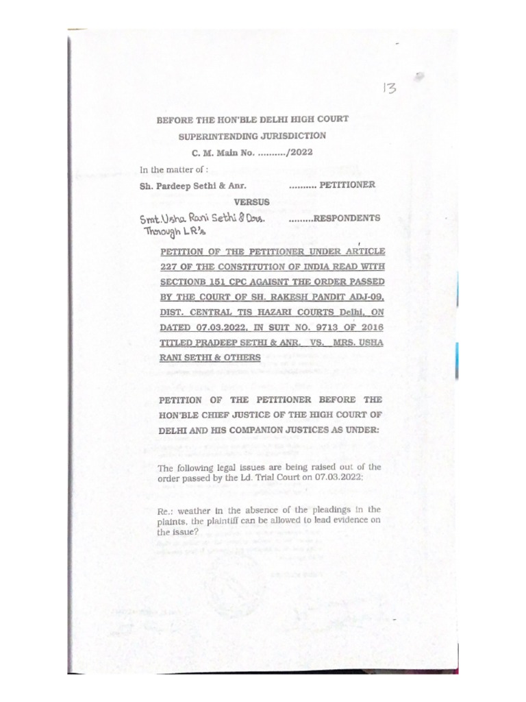 227 Sample Petition | PDF