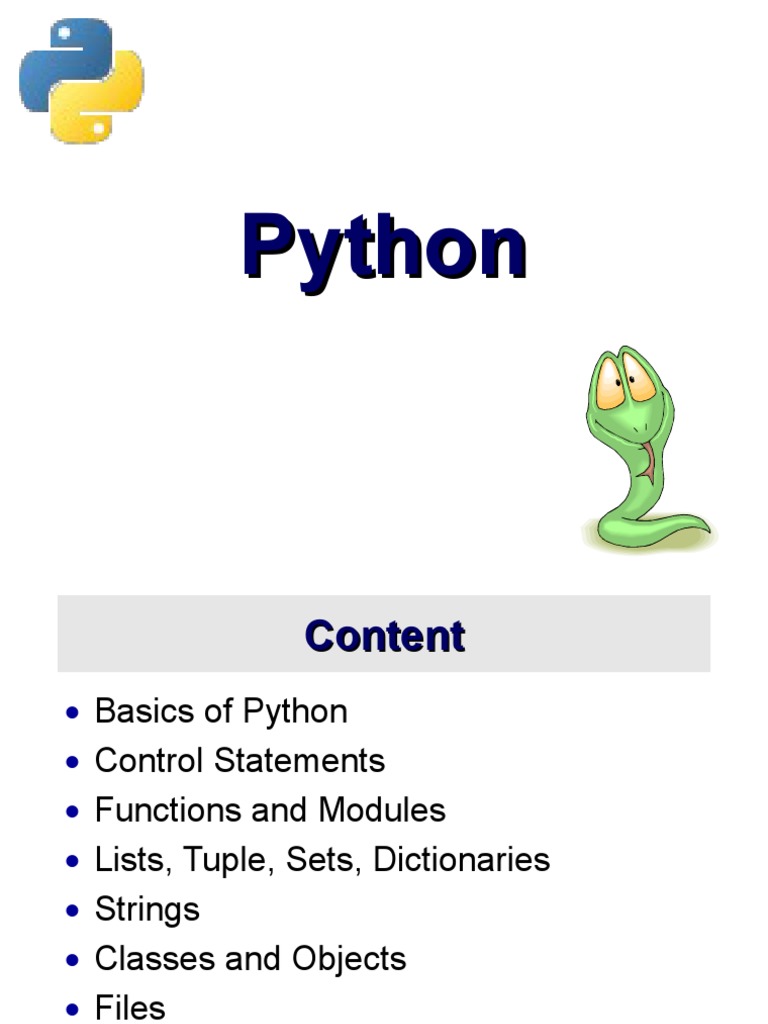 1 Introduction Pdf Python Programming Language Reserved Word