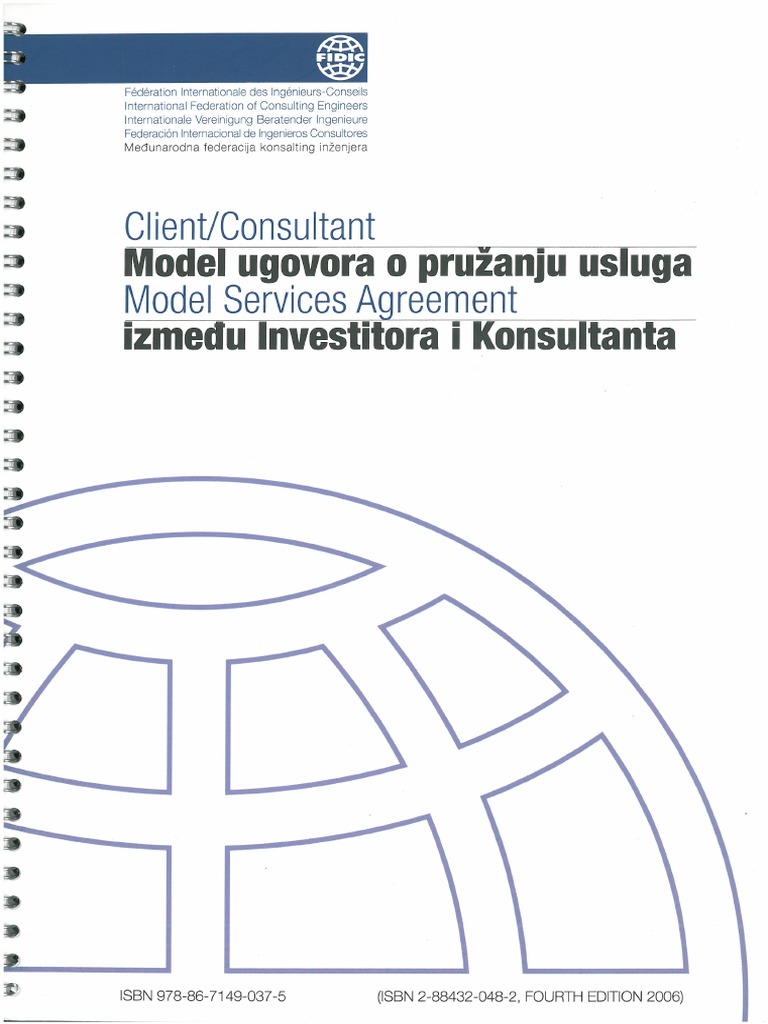 Model Ugovora o Pruzanju Usluga Izmedju Investitora I Konsultanata | PDF