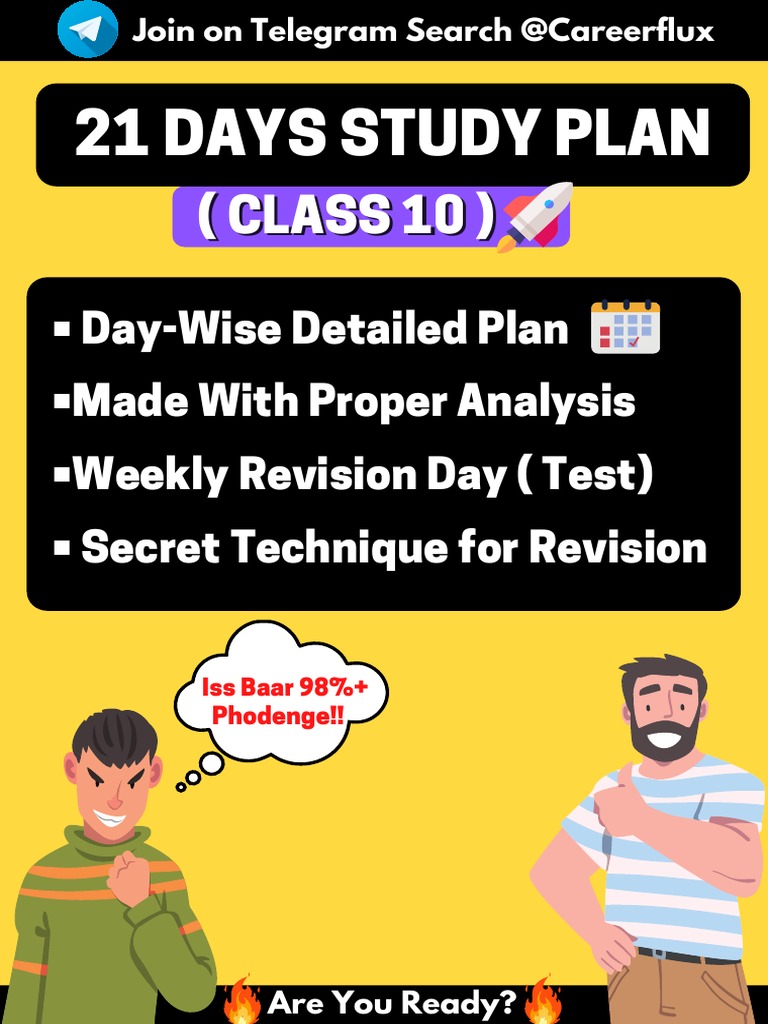 Class 10 Half Yearly Study Plan | PDF