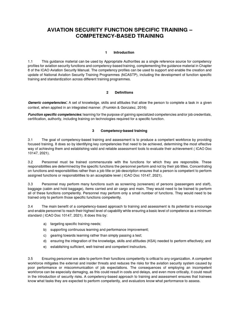 Aviation Security Training Guide | PDF | Computers