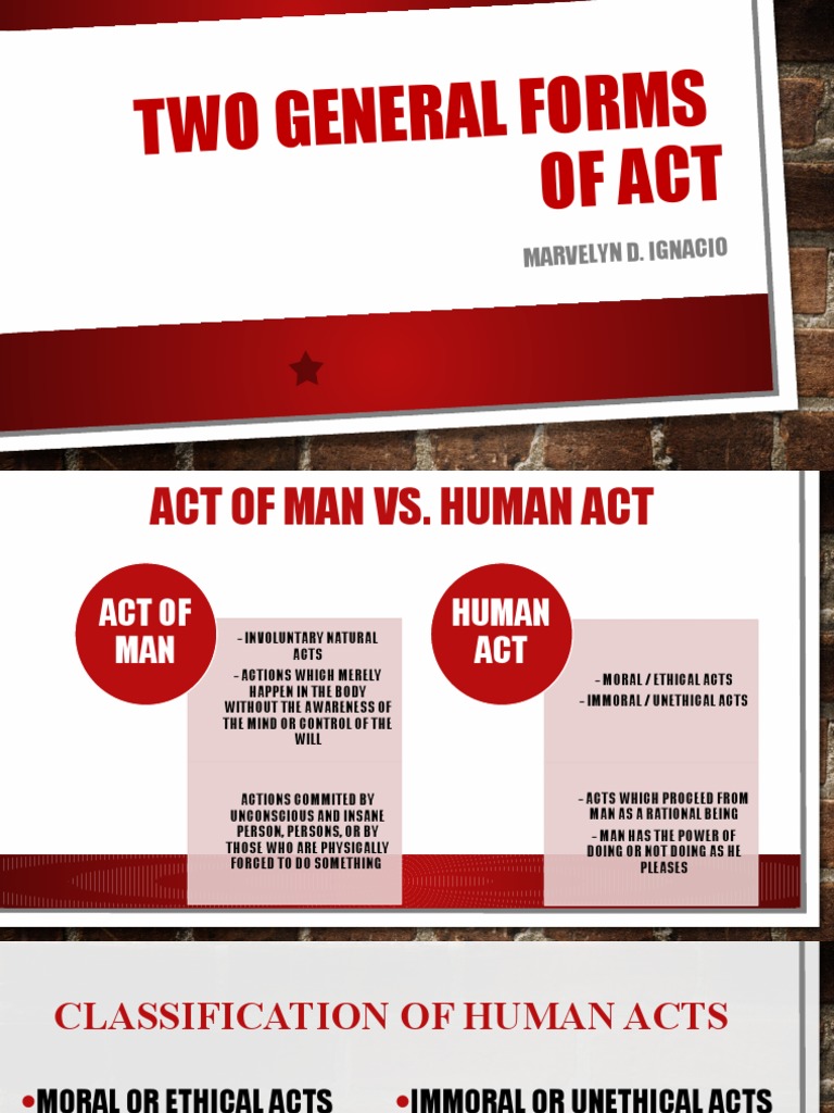 Understanding Human and Act of Man | PDF | Career & Growth | Science ...