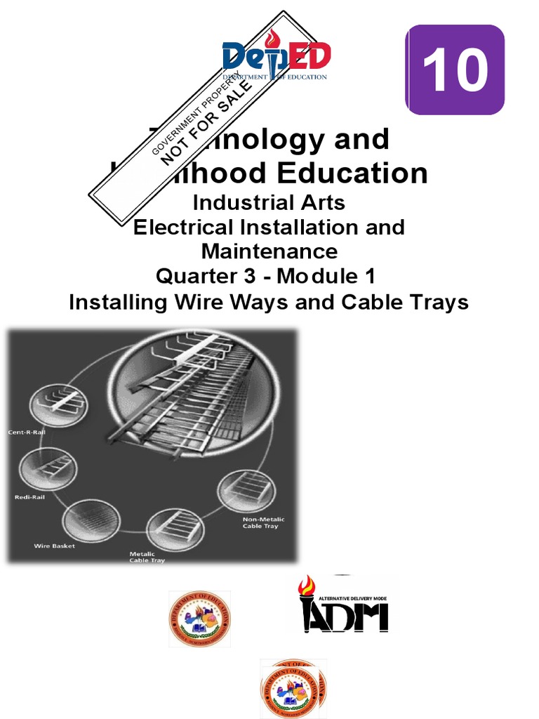 3rd Q Tle10 Ia Eim Q3 Mod1 Installingwirewaysandcabletrays V4 Pdf Screw Beam