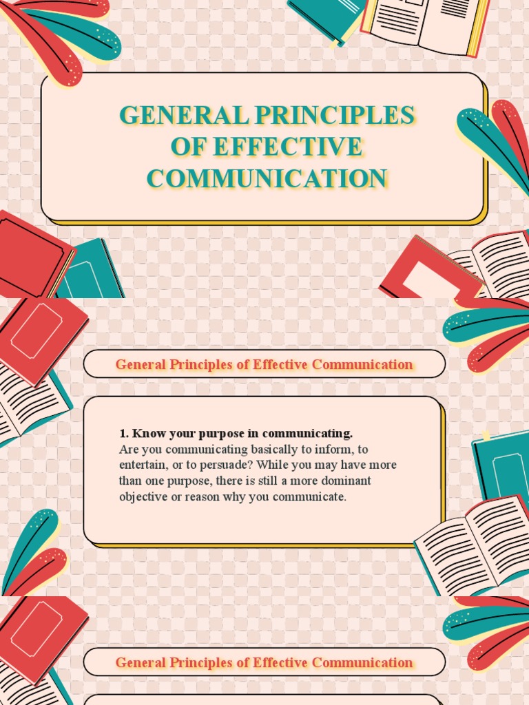 General Principles of Effective Communication | PDF