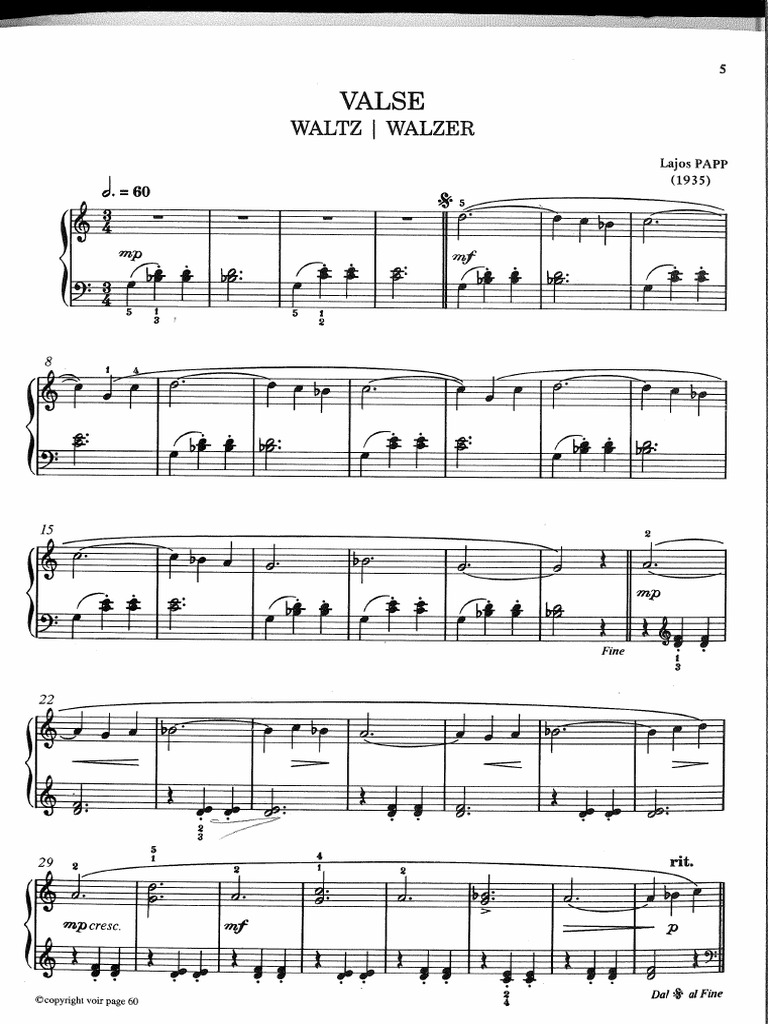 Valse Lajos PAPP | PDF