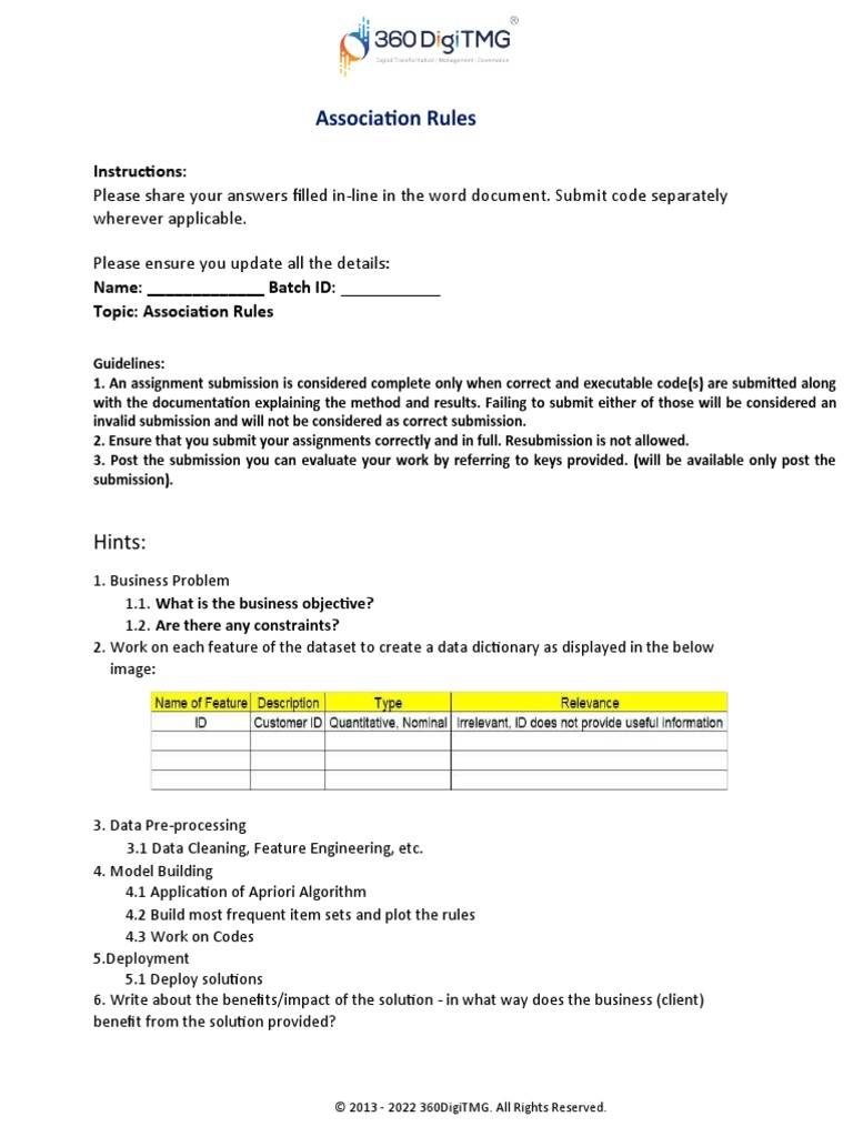 Day17 Association Rules | PDF