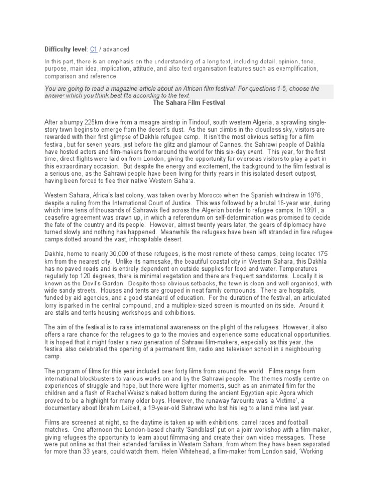 C1 Reading | PDF