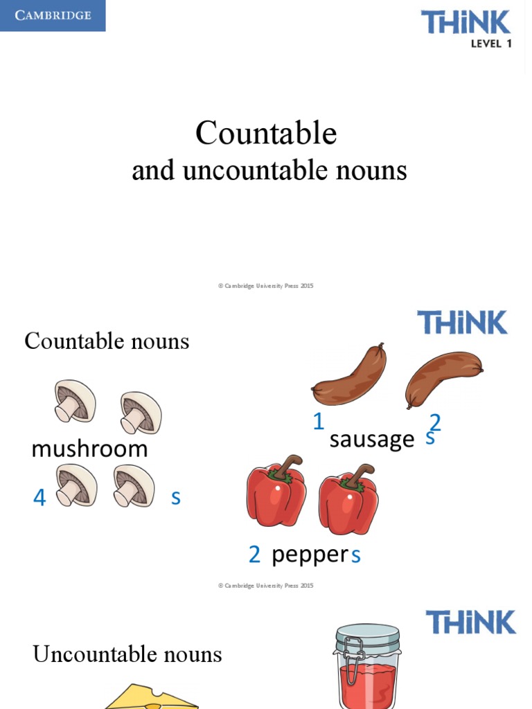 Grammar Presentation 3 Countable Uncountable | PDF | Noun | Linguistic ...