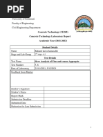Concrete Lab Report No. 4 Compressive Strength For Cement Mortar | PDF ...