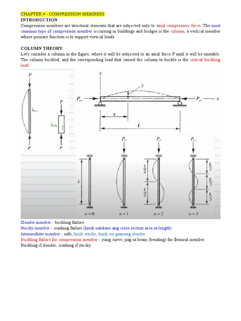 Notes - Steel Design | PDF | Buckling | Column
