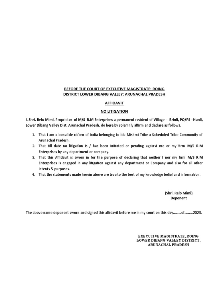 No Litigation | PDF