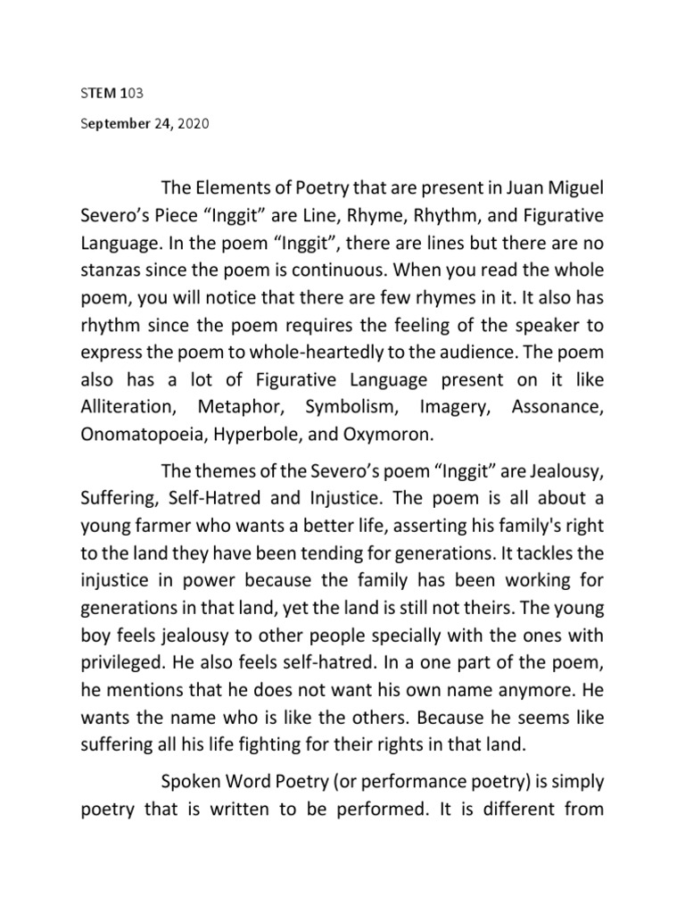 21ST CEN LIT 02 Spoken Poetry 1 | PDF