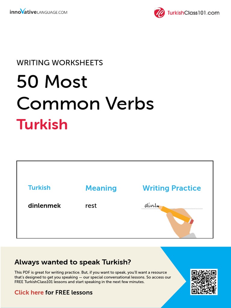 50 Most Common Verbs: Turkish | PDF
