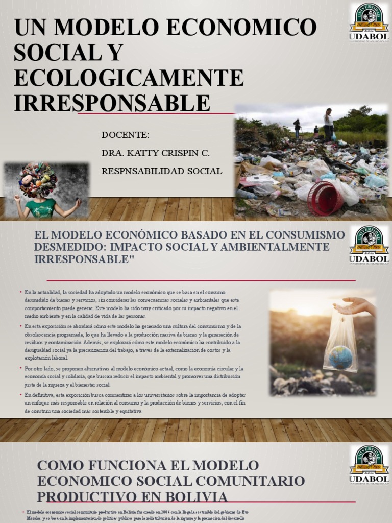 Un Modelo Economico Social y Ecologicamente Irresponsable | PDF