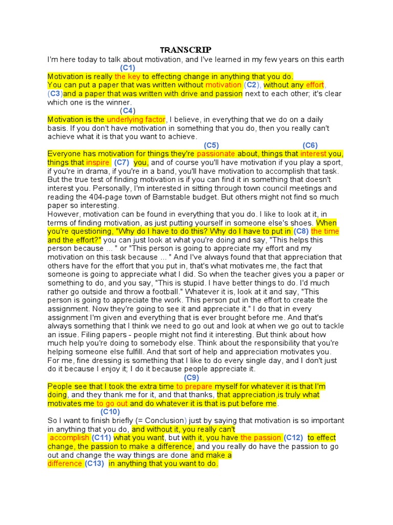 Transcrip Listening | PDF