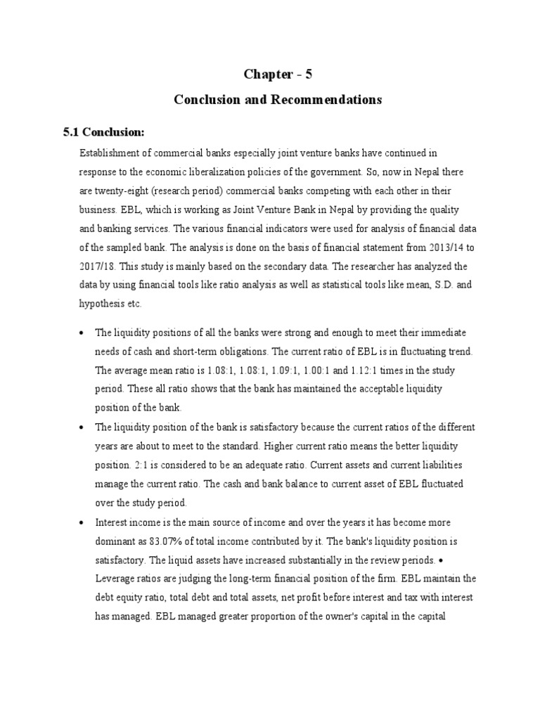 Conclusion of Ebl | PDF