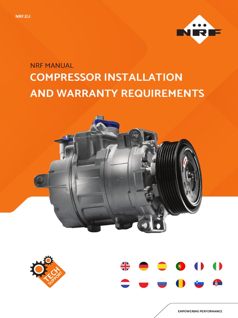 Compressor Installation and Warranty Requirements: NRF Manual | PDF