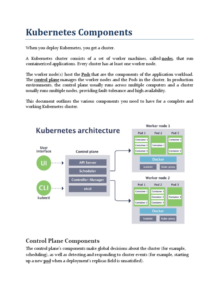 K8S Components & Architecture | PDF