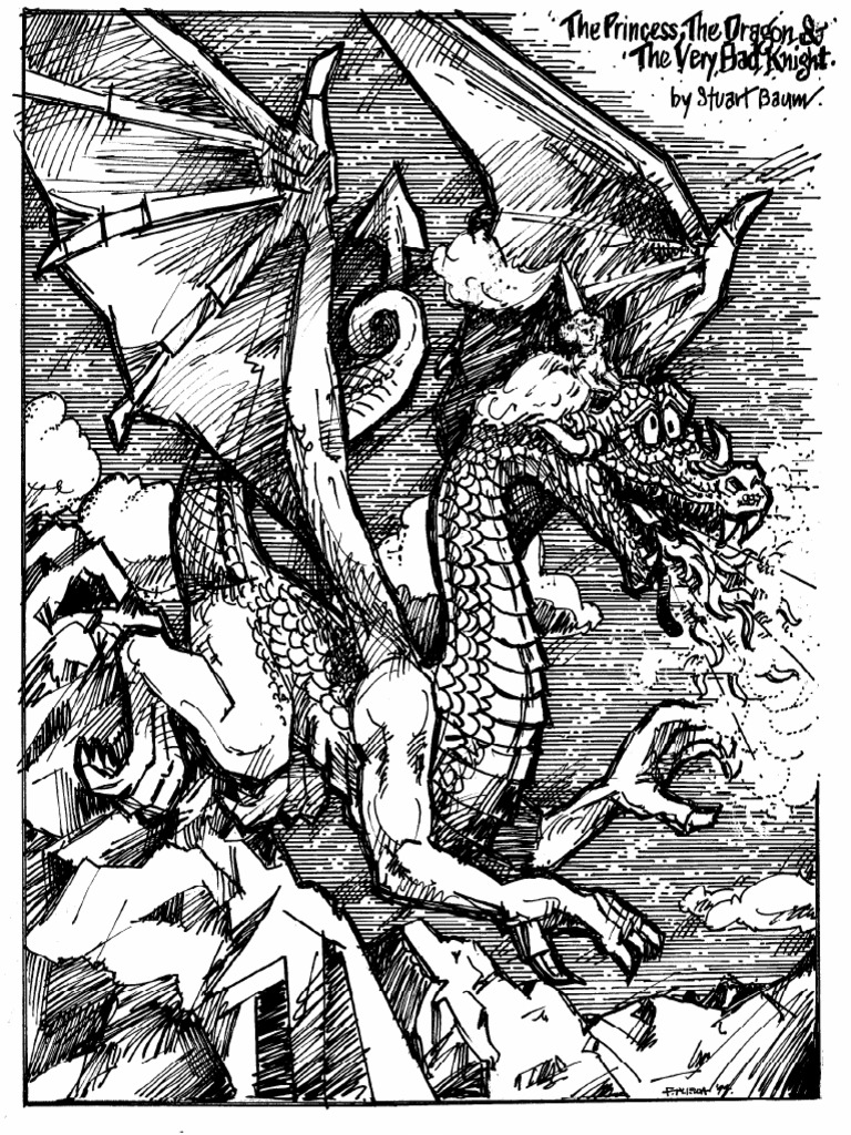 The Princess The Dragon and The Very Bad Knight FKB Stories | PDF