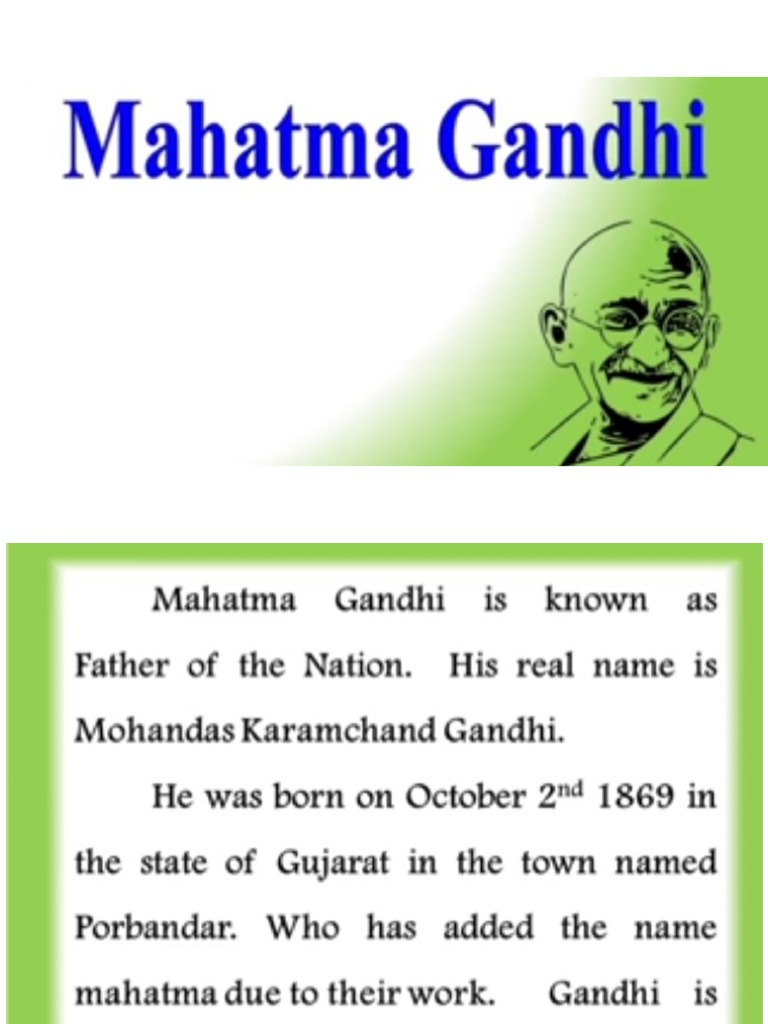 Mahatma Gandhi | PDF
