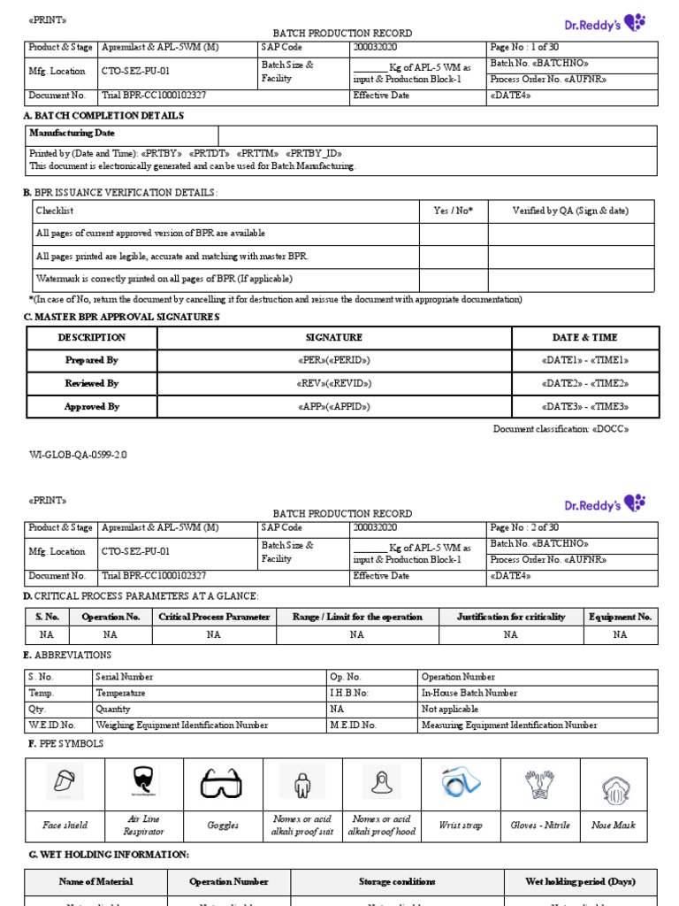 A. Batch Completion Details Manufacturing Date | PDF | Particle Size ...